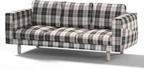 Potah na pohovku IKEA Norsborg 3-místná barva černá látka pletený vzor, vzorované