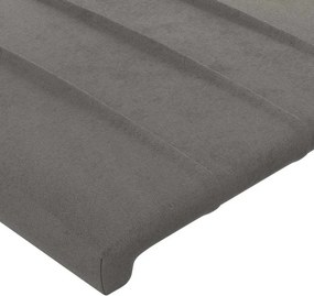 Čelo postele s LED světle šedé 90x5x78/88 cm samet 3121886