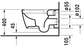 Duravit ME by STARCK WC závěsné Rimless 2529090000