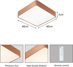 BRILAGI - LED Stm. strop. svítidlo POOL SQUARE LED/36W/230V 40x40 cm měděná+DO
