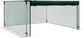 Outsunny Zahradní síť 1,25 x 1,25 m, Stan na ochranu rostlin se zipem, Ochranná síť proti hmyzu, Zelená síť na zeleninu odolná vůči větru, Ochranná s…