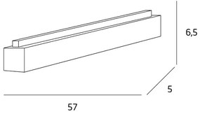 MAXLIGHT C0124D - LED Stmívatelné stropní svítidlo LINEAR LED/18W/230V bílá