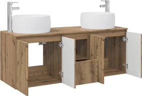 Sada koupelnových skříněk 3 ks Dub artisan 49,5 x 44,5 x 66 cm 3405726