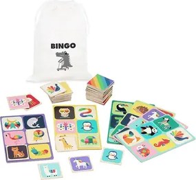 Vilac Dřevěné bingo duhová zvířata / od 2 let