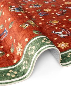Villeroy & Boch Kusový koberec Toy's delight 106499 Red Green kruh, 200x200 (průměr) kruh, červená, obývací pokoj