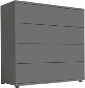 XXXLutz KOMODA, antracitová, 79/73/33 cm MID.YOU - Široké komody - 001067000203