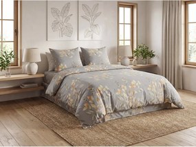 Povlečení z mikrovlákna MISTLEAF šedé Rozměr povlečení: 2 ks 70 x 80 cm | 160 x 200 cm
