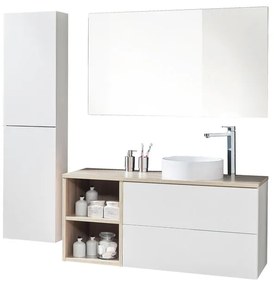 Mereo Aira koupelnová skříňka s keramickým umyvadlem 121 cm šedá CN733