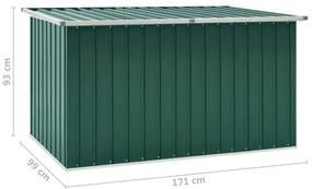 vidaXL Marketos Zahradní úložný box zelený 171 x 99 x 93 cm
