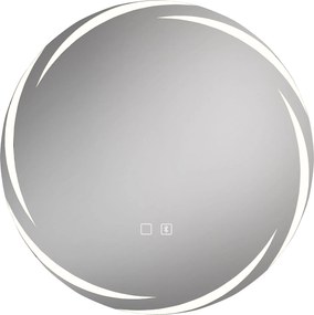 HOMCOM kulaté LED zrcadlo Ø 60 cm s odmlžováním a Bluetooth reproduktorem