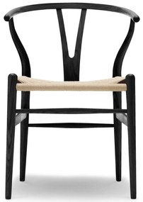 Carl Hansen designové židle CH24 Wishbone Chair - dub černý s přírodním výpletem