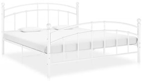 Rám postele bílý kov 180 x 200 cm,  324983 HangarStore.cz