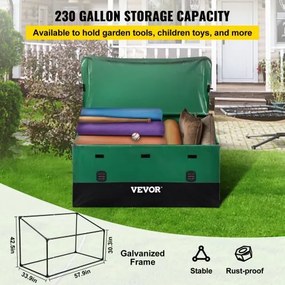 Venkovní úložný box Patio Deck Box 870,6 l voděodolná PE plachta
