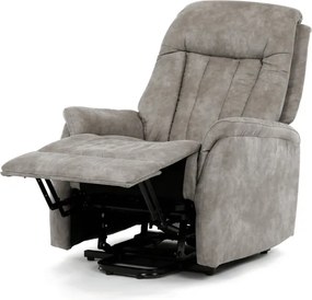 Polohovací křeslo šedé, elektrické TV-Q8575 GREY3