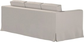 Potah na pohovku IKEA  Karlanda 3-místná nerozkládací, dlouhý barva béžová látka pletený vzor