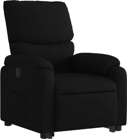 Zvedací polohovací křeslo černé textil 3204826