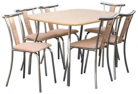 Jídelní stůl ALEX (bez židlí) Metpol 100/74/60 Barva: Bílá
