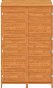 Zahradní kůlna hnědá 102 x 52 x 174,5 cm masivní jedlové dřevo 152193
