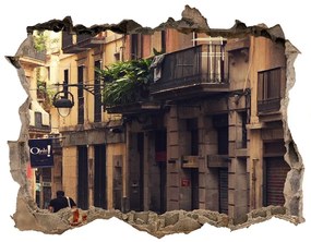 Wallmuralia Fototapeta díra na zeď 3D Ulice Barcelony 95x64 cm