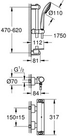 GROHE 34195001 -Termostat. baterie GROHTHERM 2000 s EUPHORIA 110 soupravou chrom