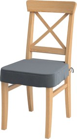 Sedák na židli IKEA Ingolf barva šedá látka sametová