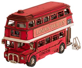 RoboTime 3D dřevěná skládačka Londýnský double-decker