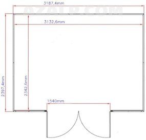 DURAMAX Zahradní domek WOODSIDE 10,5 x 8" Duramax 30215