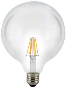 LED žárovka globe E27 8W 827 čirá