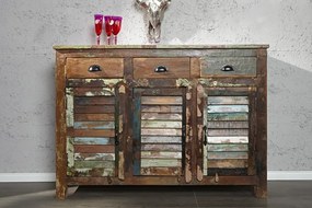 Designová komoda Jakarta z recyklovaného masivního dřeva 125cm