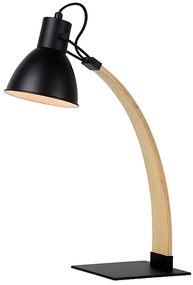 LUCIDE CURF Black stolní lampa