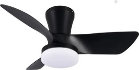 Černé LED stropní svítidlo Randers – Reality