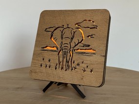 Li-Go "Slon" lampa 19x19 cm provedení povrchu: dub světlý