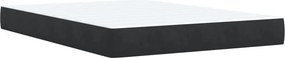 Box spring postel s matrací černá 160x200 cm samet 3290962
