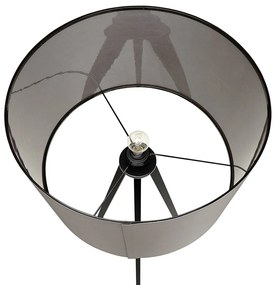 Kokoon Design Stojací lampa Trivet Barva: šedá/přírodní FL00350GRNA