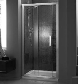 Ideal Standard Synergy - Sprchové dveře posuvné dvoudílné 1370-1420 mm, lesklý hliník/číré sklo L6395EO