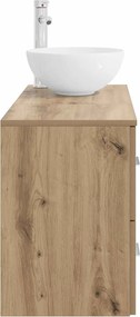 Sada koupelnového nábytku 2 ks Dub artisan Kompozitní dřevo 3403951