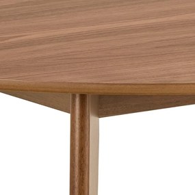 Kulatý jídelní stůl Roxby 120 cm ořech