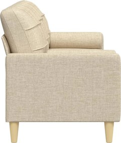 3místná pohovka s polštáři krémová 210 cm textil 3278203