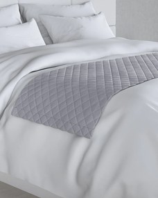 Hotelový přehoz – běhoun Velvet 60x200 cm barva šedá látka lesklé, sametová