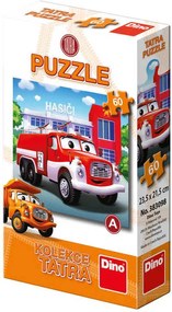 DINO Puzzle 60 dílků TATRA Auta skládačka 24x22cm 6 druhů dn383098