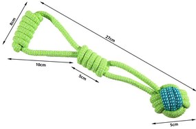 Przyjaciele Hračka pro psy žvýkání přetahování lano silné dlouhé