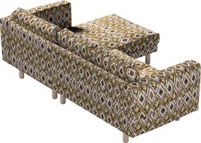 Potah na pohovku IKEA Norsborg 3-místná se šezlongem barva vícebarevná látka pletený vzor, vzorované