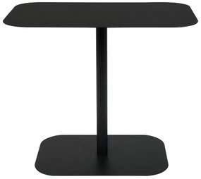 OnaDnes -20% Černý kovový odkládací stolek ZUIVER SNOW RECTANGLE 50x30 cm