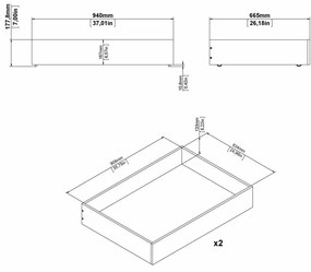 Tvilum Úložný prostor Simplicity 242 bílý lesk
