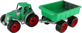 TEDDIES Traktor s vlekem / Traktor / Plast / Volný chod / 53 cm / od 3