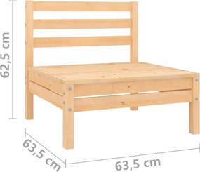 4dílná zahradní sedací souprava masivní borovice 3082482
