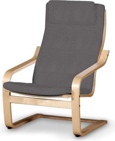 Sedák na křeslo IKEA Poäng II barva šedá látka pletený vzor