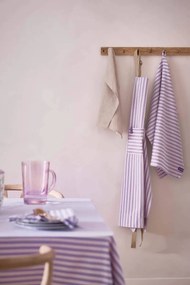 Pip Studio Apron Stripes kuchyňská zástěra  - lila (Kuchyňská zástěra v lila barvě o rozměru 72 x 89.5 cm )