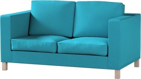 Potah na pohovku IKEA  Karlanda 2-místná, krátký barva modrá látka pletený vzor
