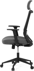 Kancelářská židle KA-V3329 BK, synchronní mechanismus, síťovina Šedá